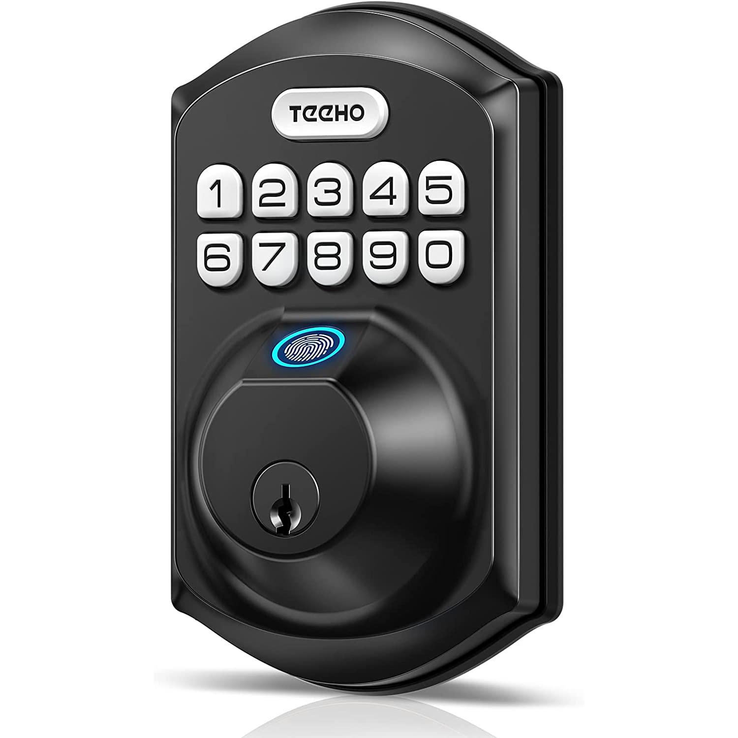 TEEHO TE002 Fingerprint Keyless Entry Door Lock Black Deals